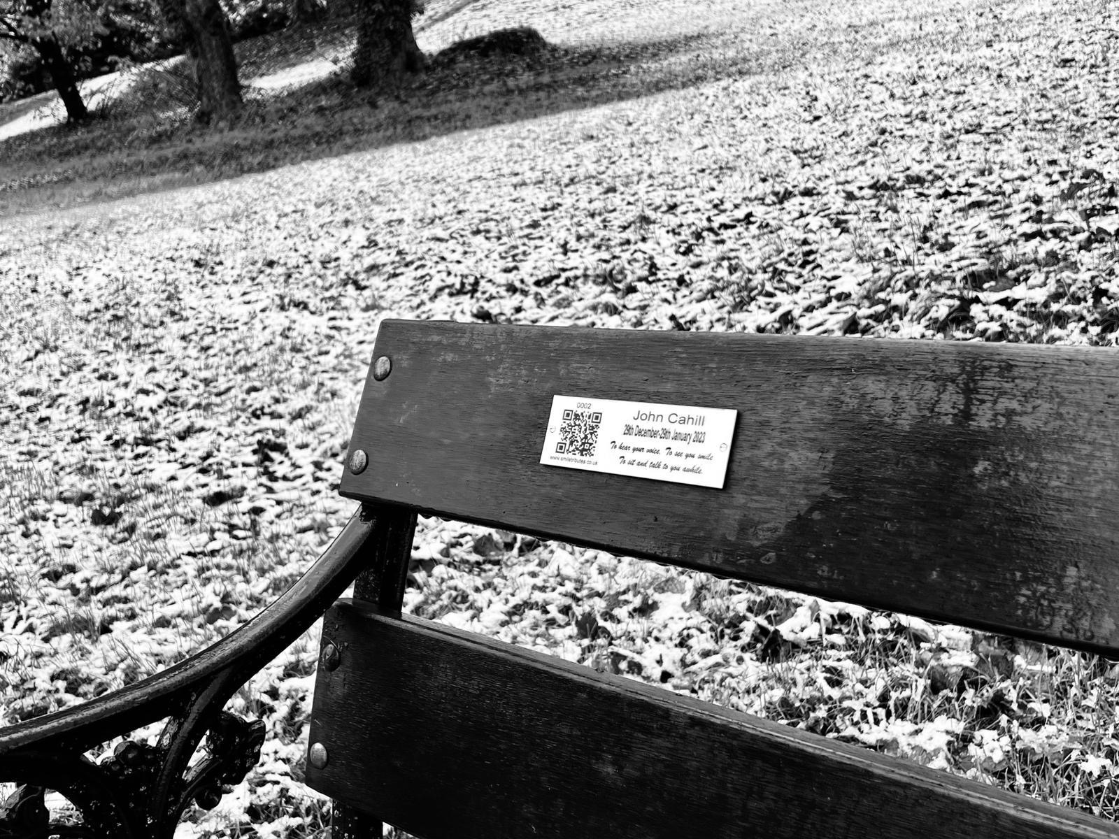 Bench QR Plaque - Smile Tributes